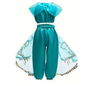 Costumes | Princess Jasmine Blue Outfit Girls Halloween Costume | Poshmark